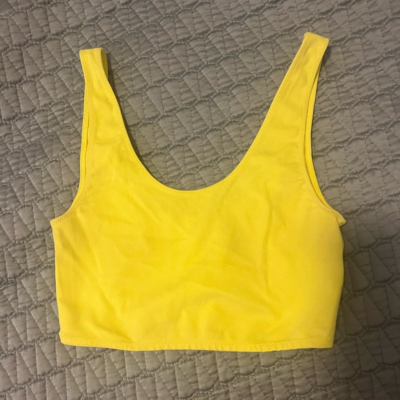 Tops | Aritzia Neon Yellow Tank Top | Poshmark